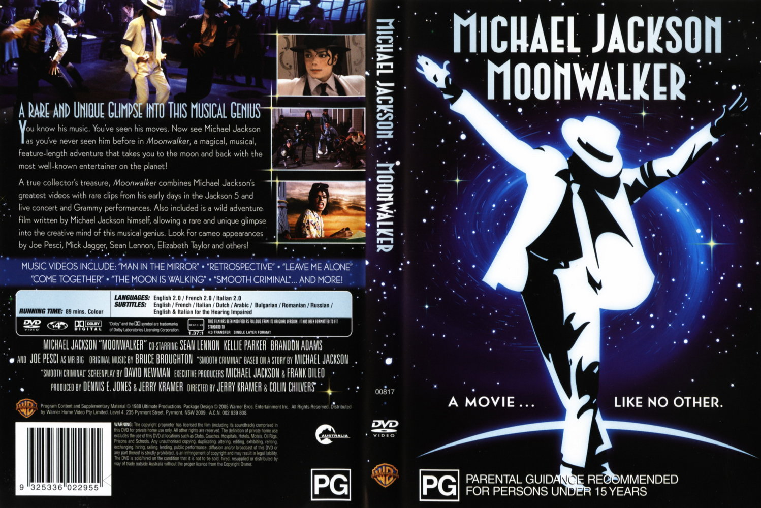 DVD Lables: Moonwalker